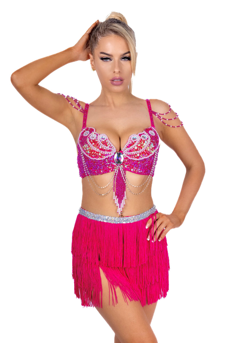Magenta Muse Carnival Bra Top – THE LUMI SHOP