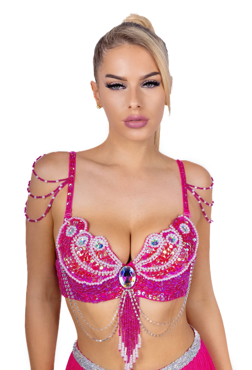 Magenta Muse Carnival Bra Top – THE LUMI SHOP