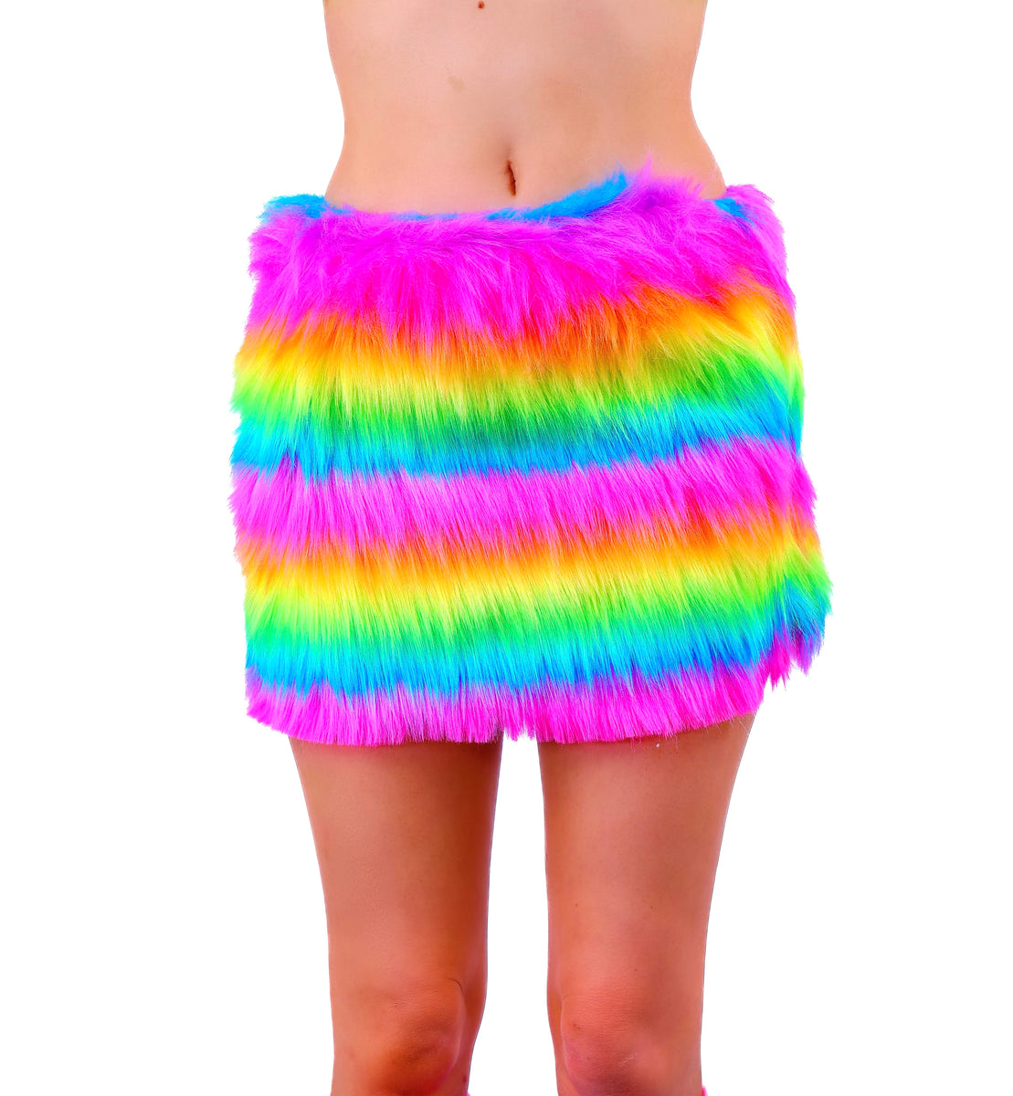 FULL OUTFIT- Fuzzy Rainbow Dream Rebel (5 pcs) – THE LUMI SHOP