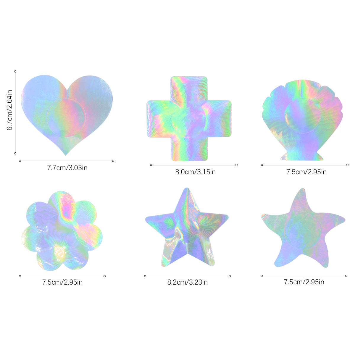 Silver Holographic Star Pasties Rave clothes,rave outfits,edc – THE ...
