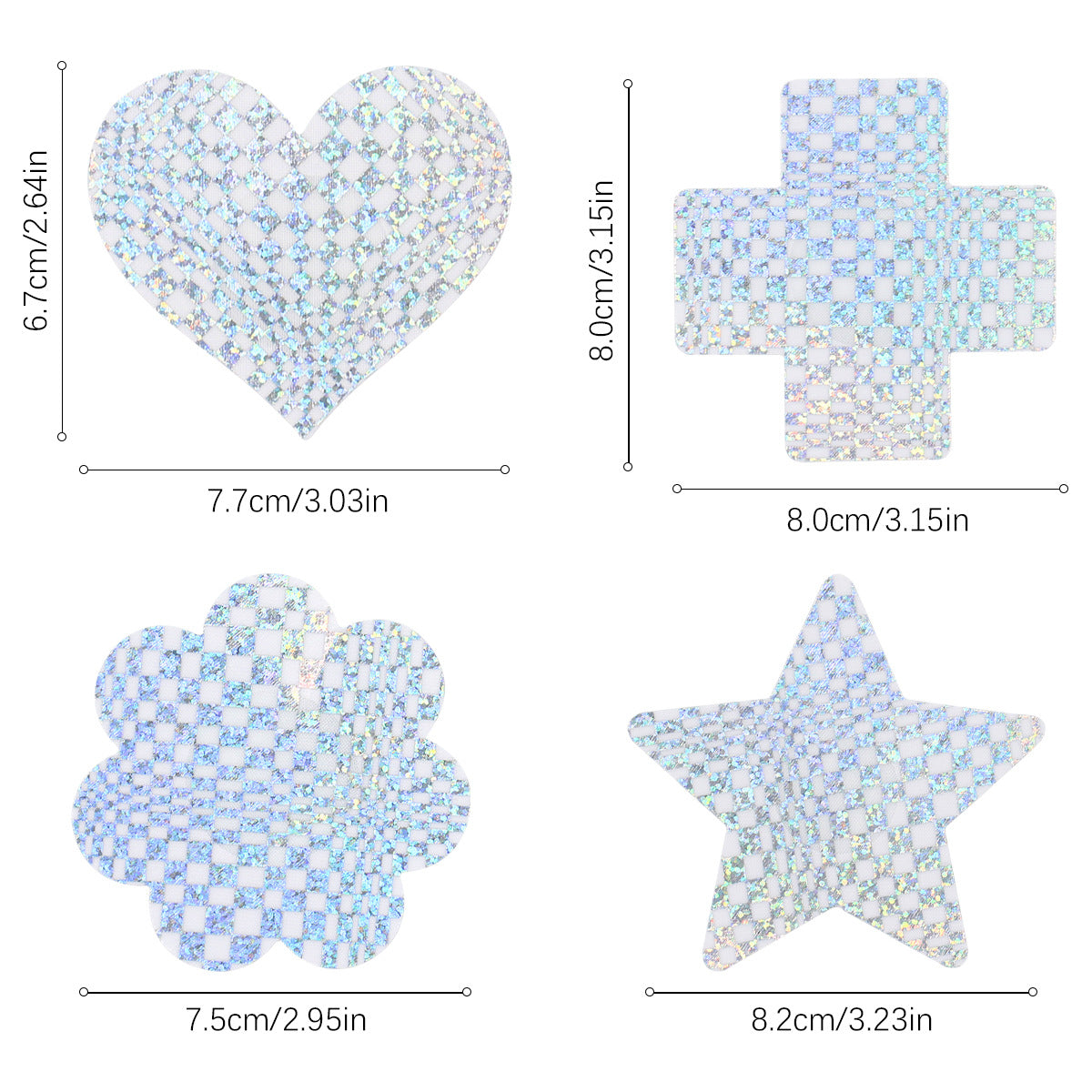 Silver Holographic Star Pasties Rave clothes,rave outfits,edc – THE ...