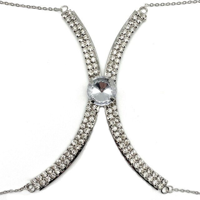 Diamond Sexy Chest Chains Rave clothes,rave outfits,edc outfits,rave ...