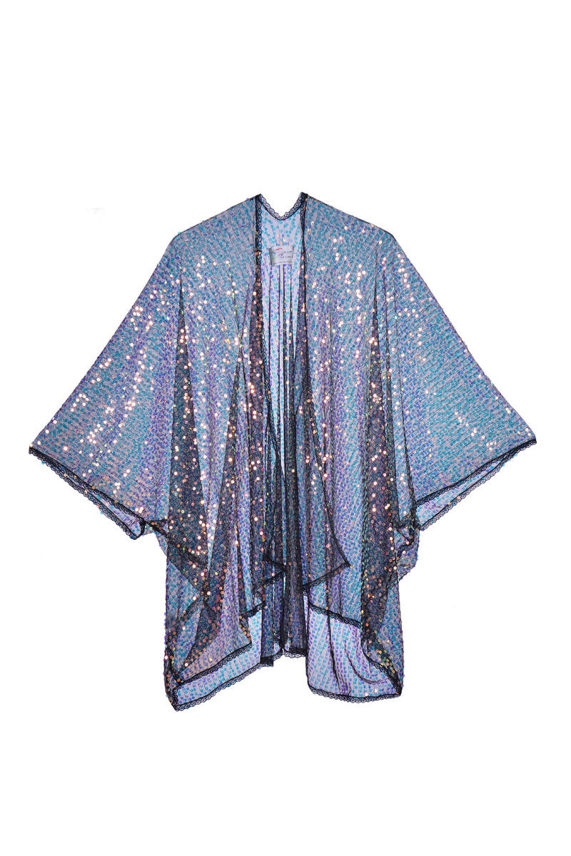 Sequin Kimono- Disco Black Rave clothes,rave outfits,edc outfits,rave ...